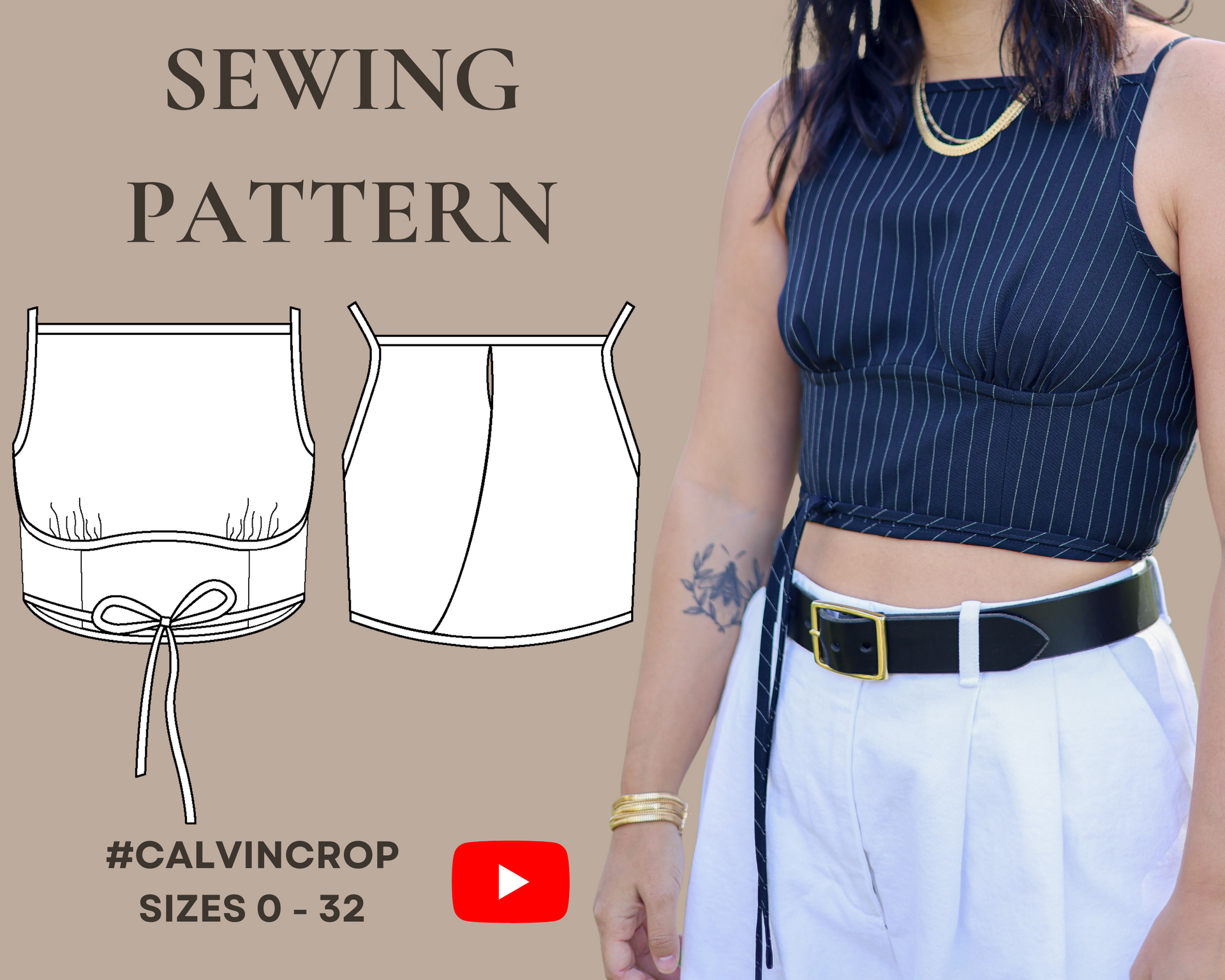 Jessilou's Closet Calvin Crop - PDF Pattern – The Sewing Club