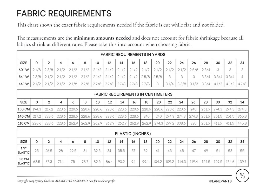 Syd Graham Patterns Lane Pants - PDF Pattern – The Sewing Club